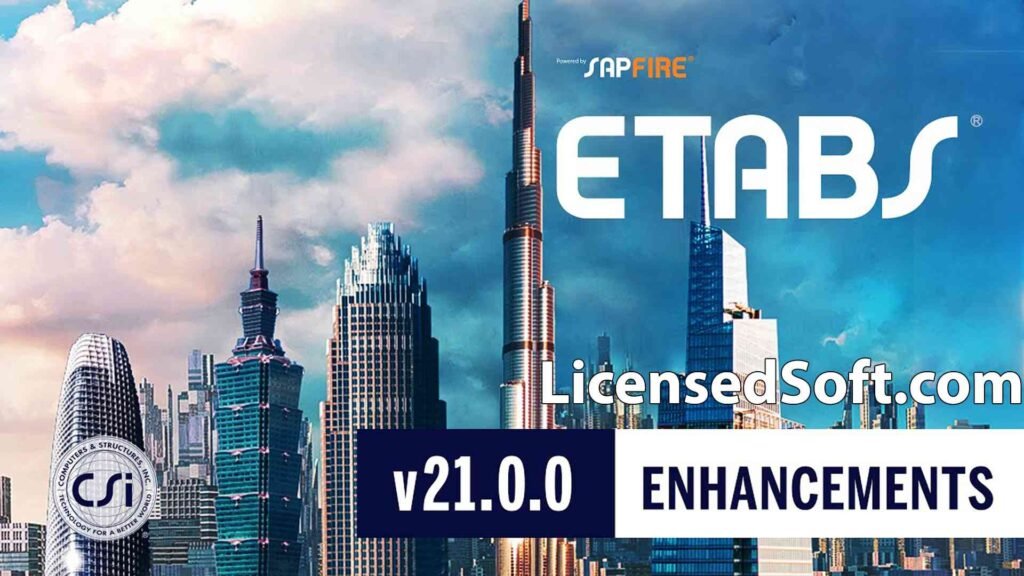 CSI ETABS Ultimate 21.0.1.3178 2023 Lifetime License - LicensedSoft