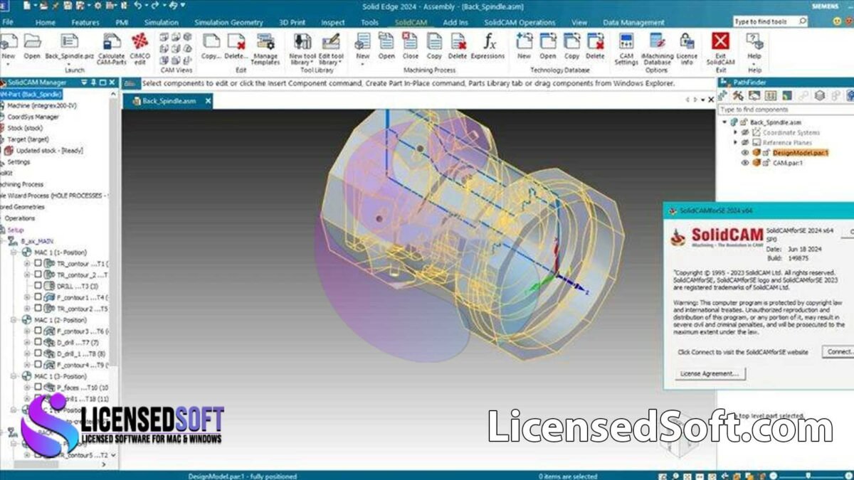 SolidCAM 2024 SP1 for Solid Edge Lifetime License - LicensedSoft