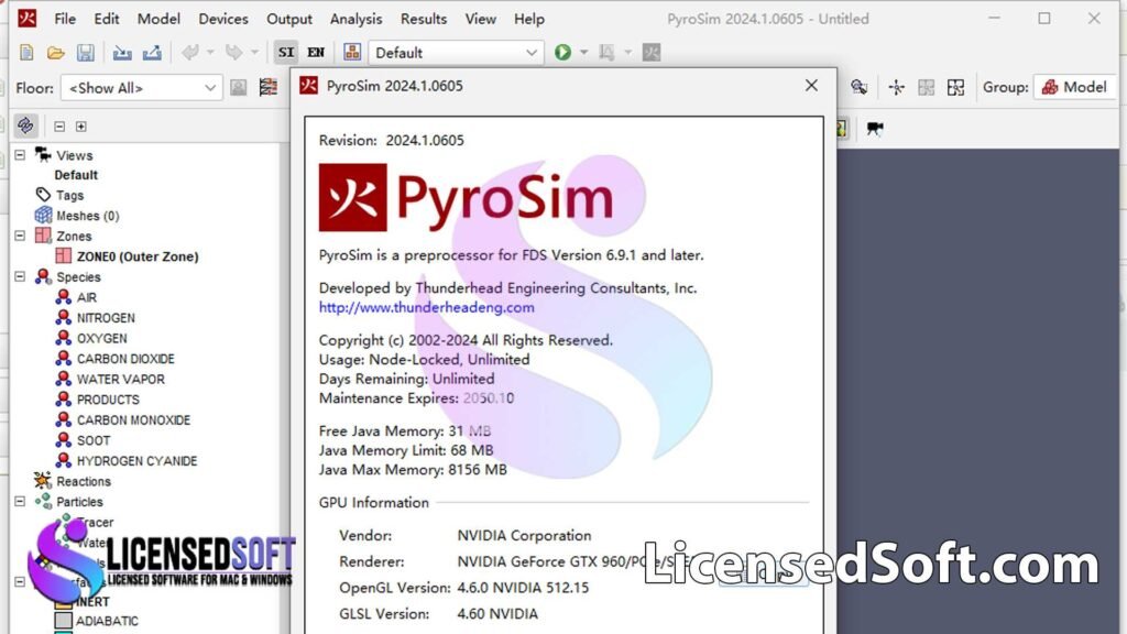 Thunderhead Engineering PyroSim 2024 Perpetual License - LicensedSoft