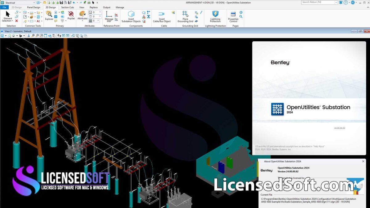 Bentley OpenUtilities Substation 2024 v24 Full Version - LicensedSoft
